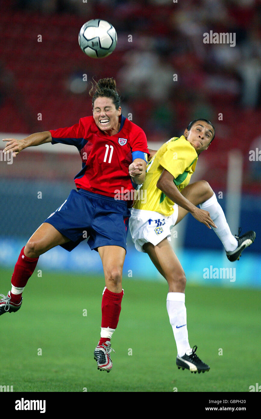 Soccer athens olympic games 2004 womens final usa v brazil hi-res stock ...