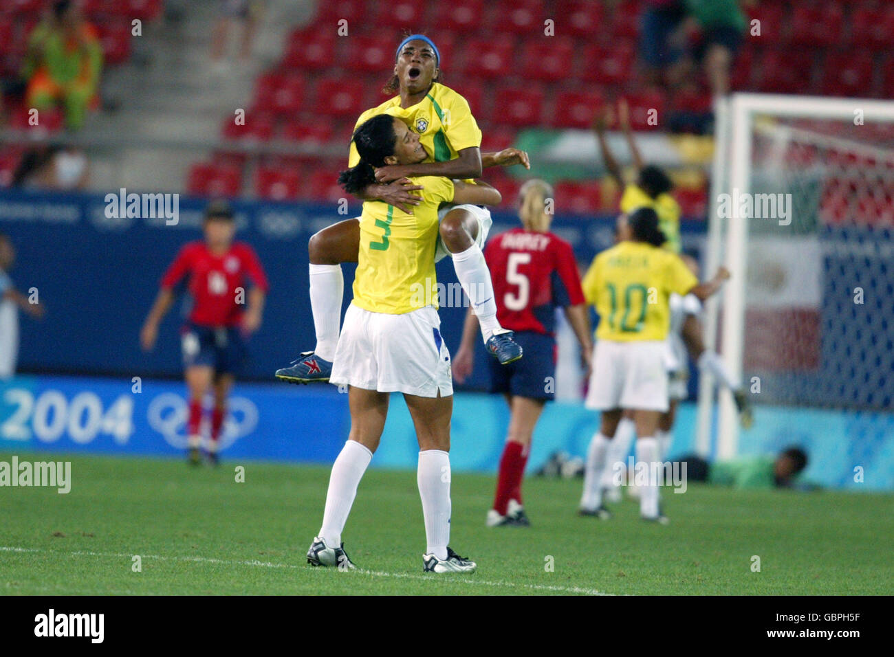 Soccer - Athens Olympic Games 2004 - Women's Final - USA v Brazil Stock ...