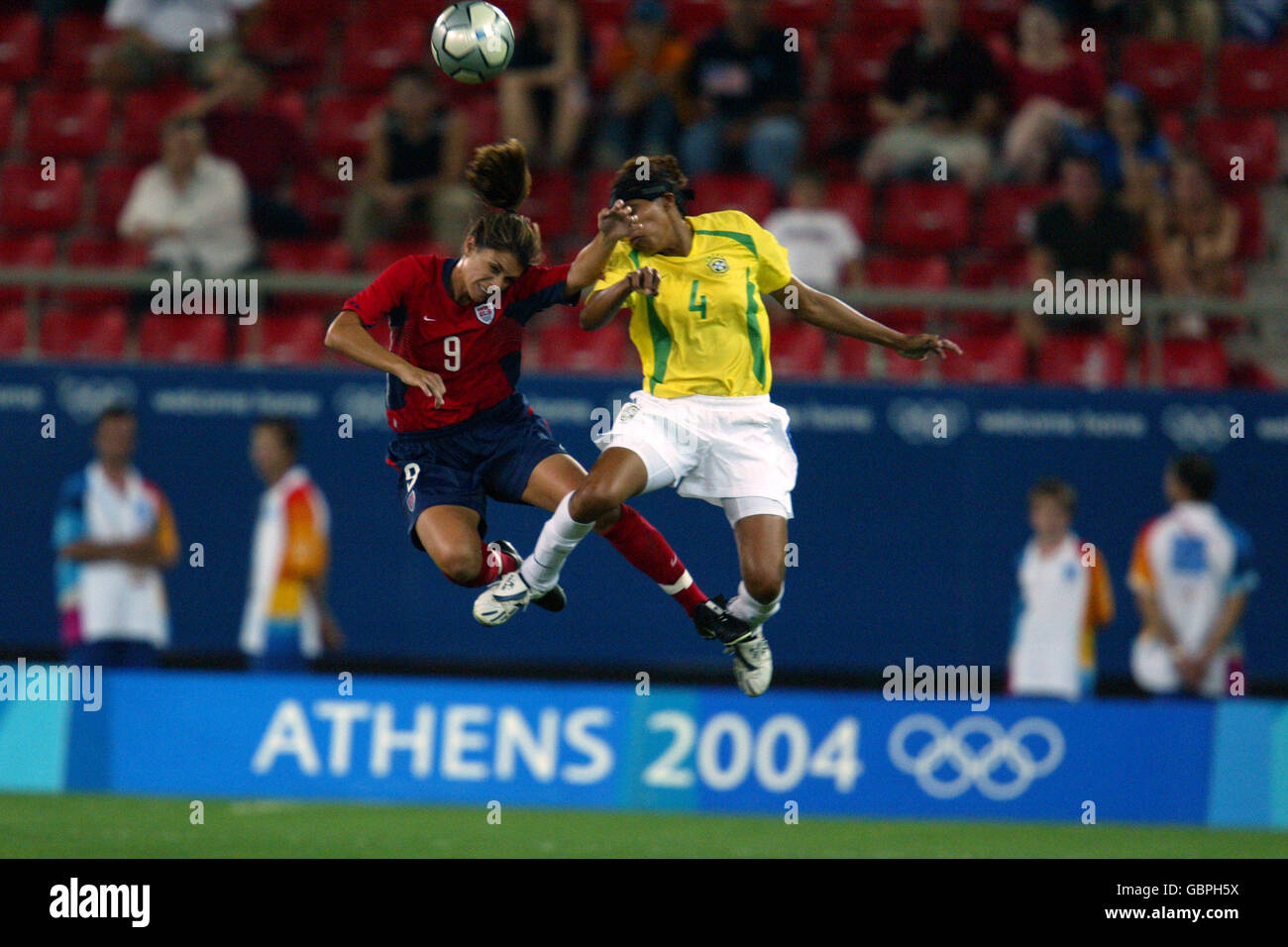 Soccer - Athens Olympic Games 2004 - Women's Final - USA v Brazil Stock ...