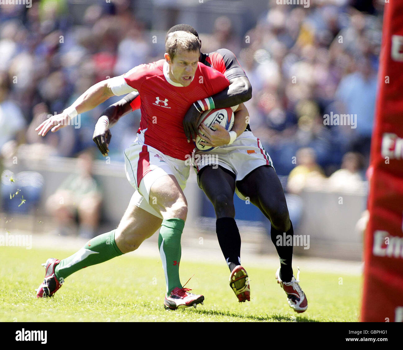 Rugbyu sevens rugbyu sevens full length tackling mangsm hi-res stock ...