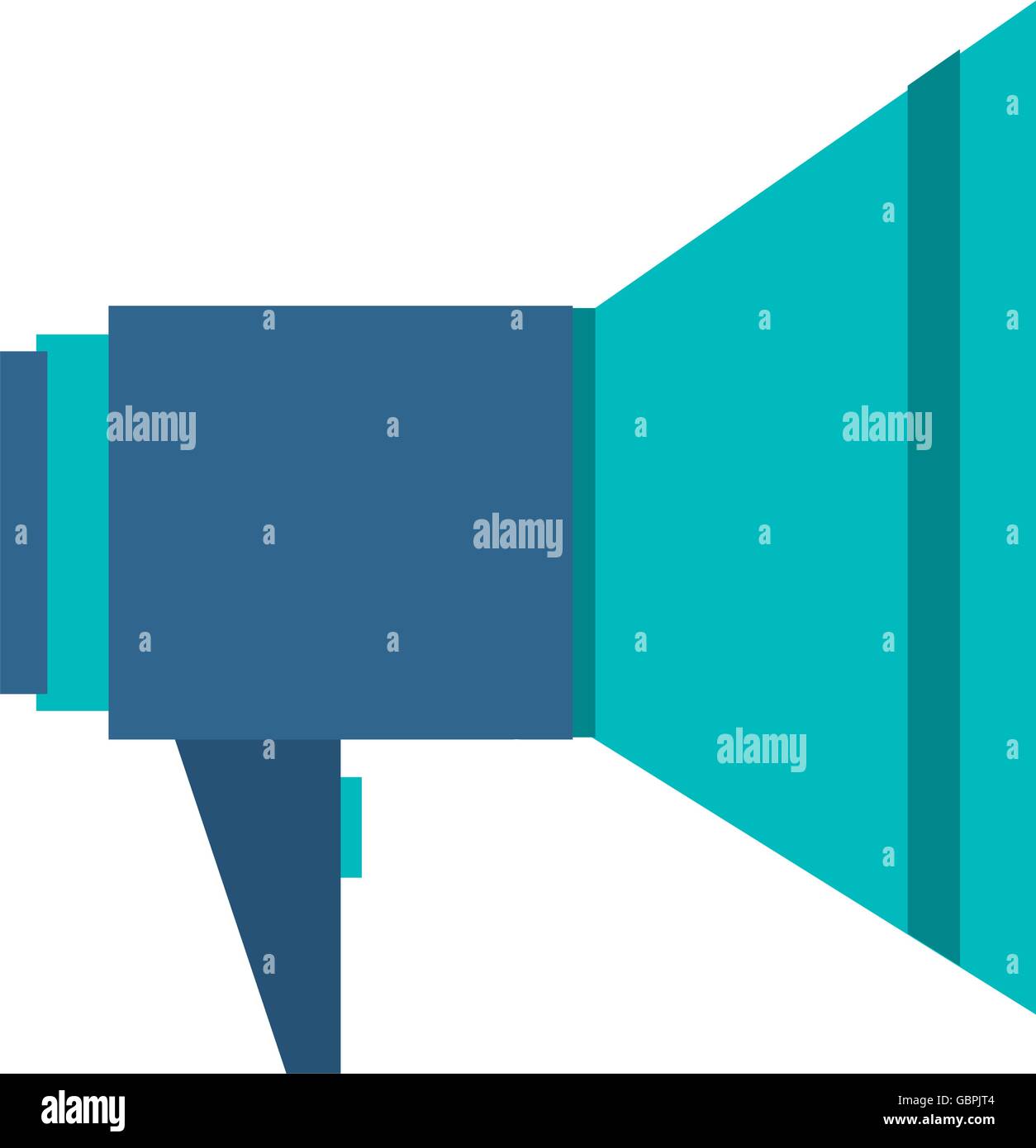 blue megaphone icon Stock Vector Image & Art - Alamy