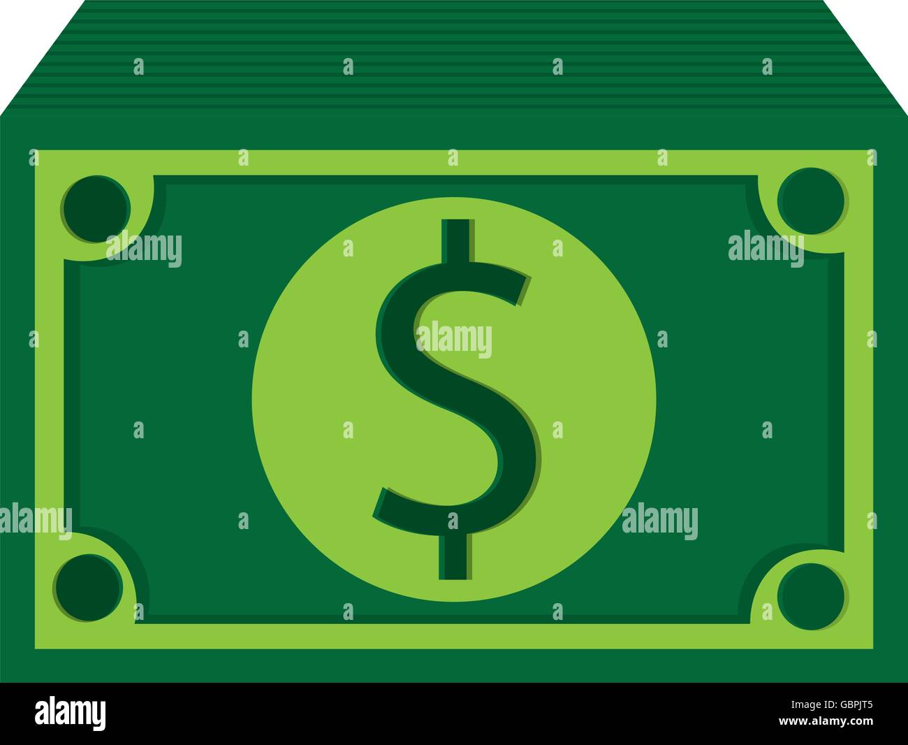 Single us dollar bill Stock Vector Images - Alamy