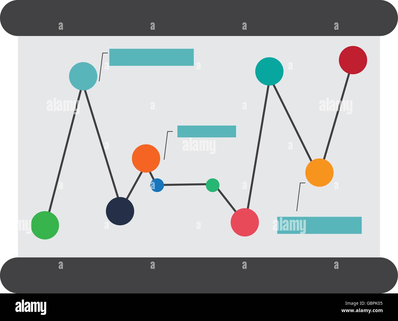 graph on board icon Stock Vector Image & Art - Alamy