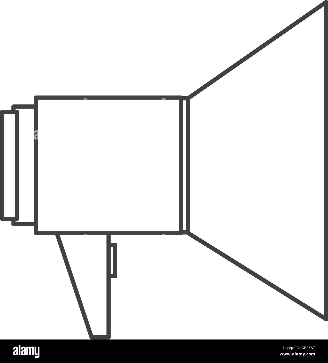 single megaphone icon Stock Vector Image & Art - Alamy