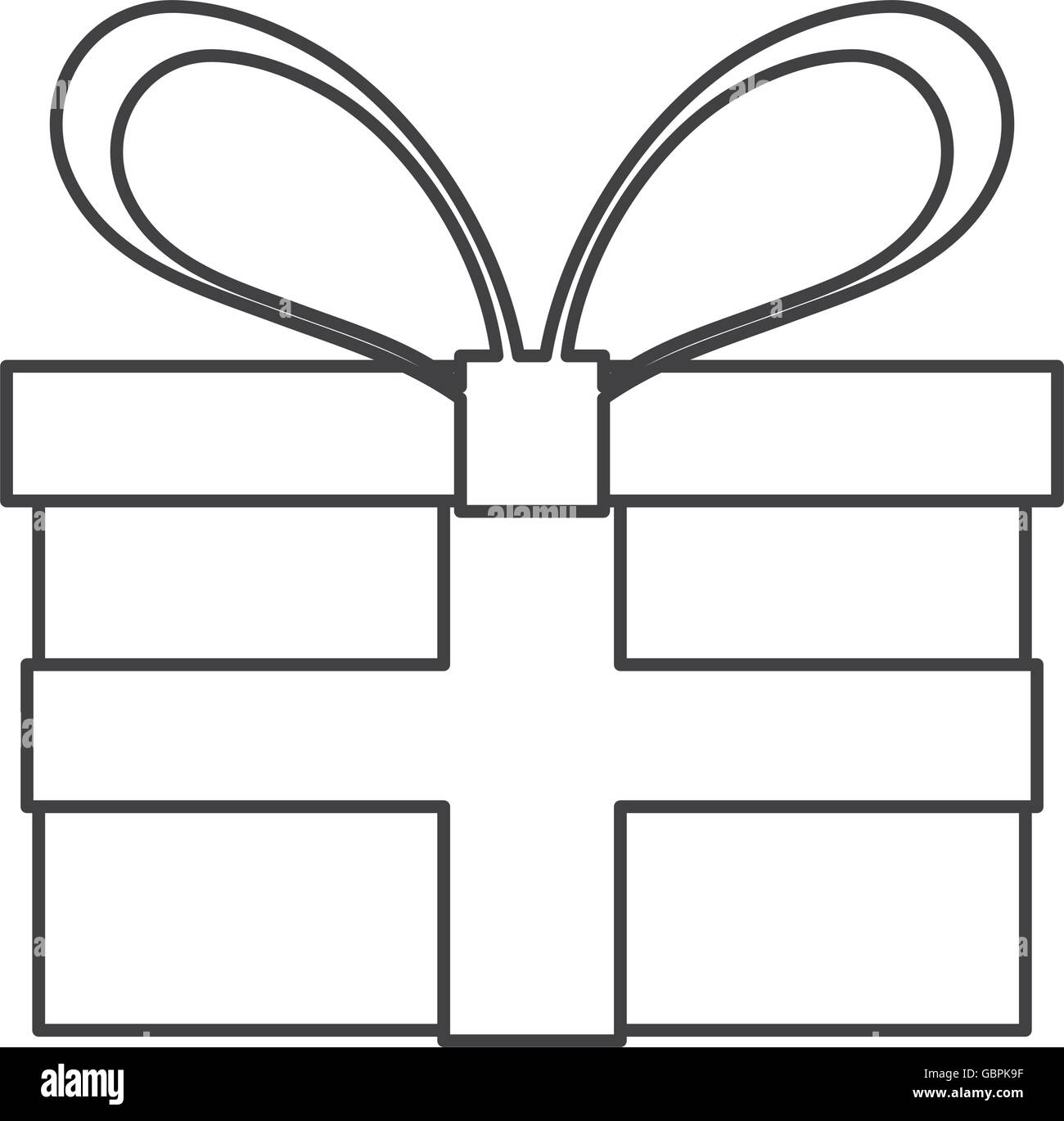 gift box with bow icon Stock Vector Image & Art - Alamy