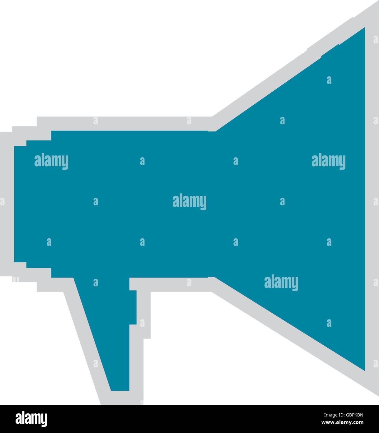 single megaphone icon Stock Vector Image & Art - Alamy