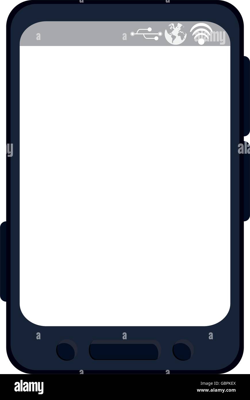 cellphone with touchscreen icon Stock Vector Image & Art - Alamy