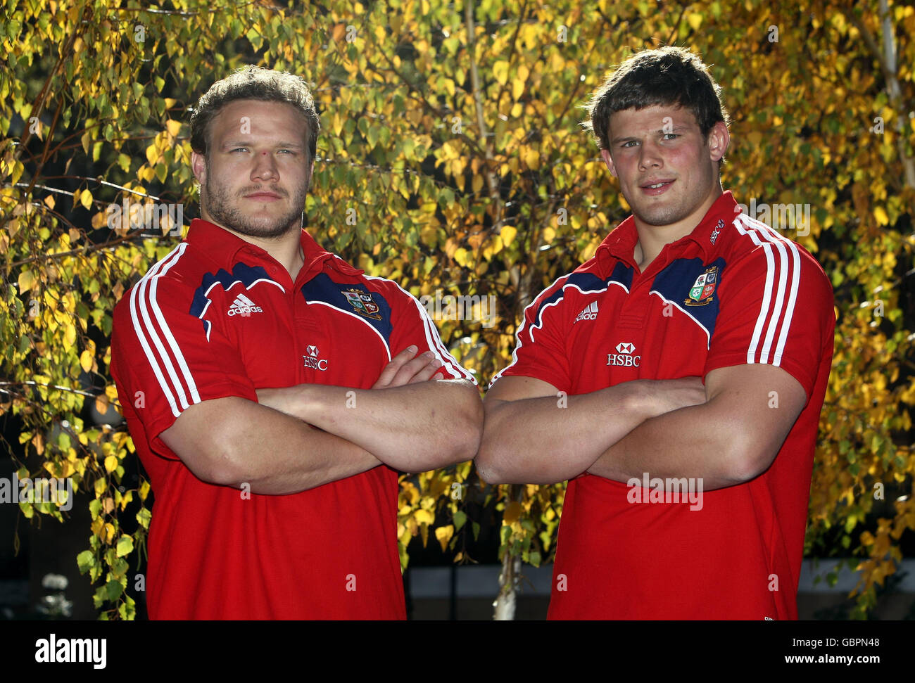 Euan Murray and Ross Ford poses for a picture at the team hotel in ...