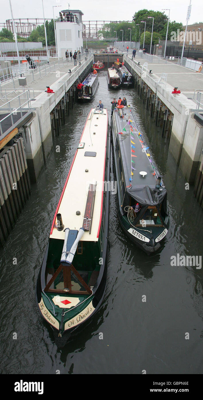 Three Mills Lock Stock Photo - Alamy