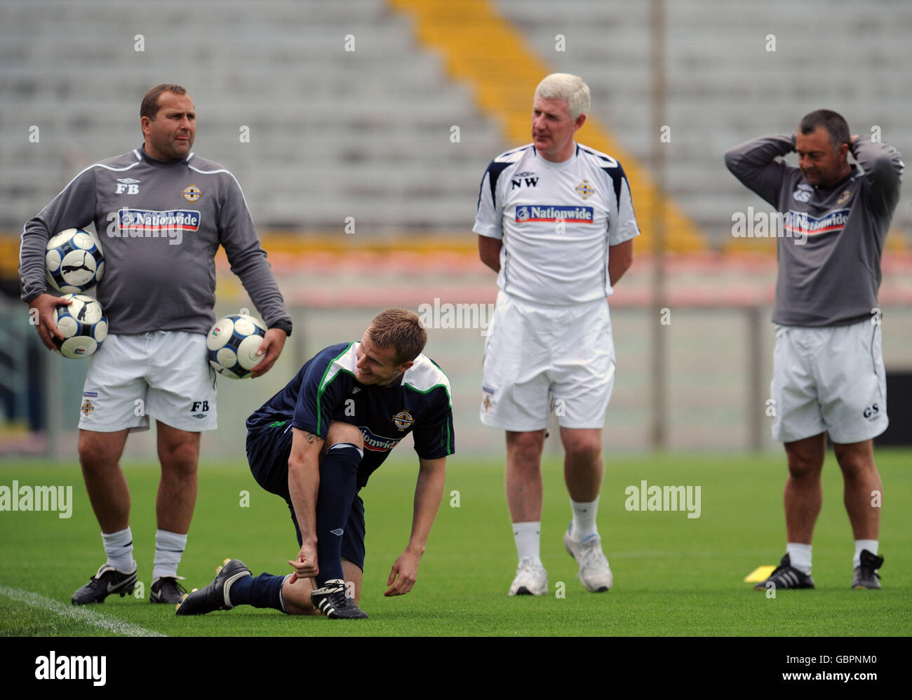 Northern irelands shane ferguson training session arena garibaldi ...