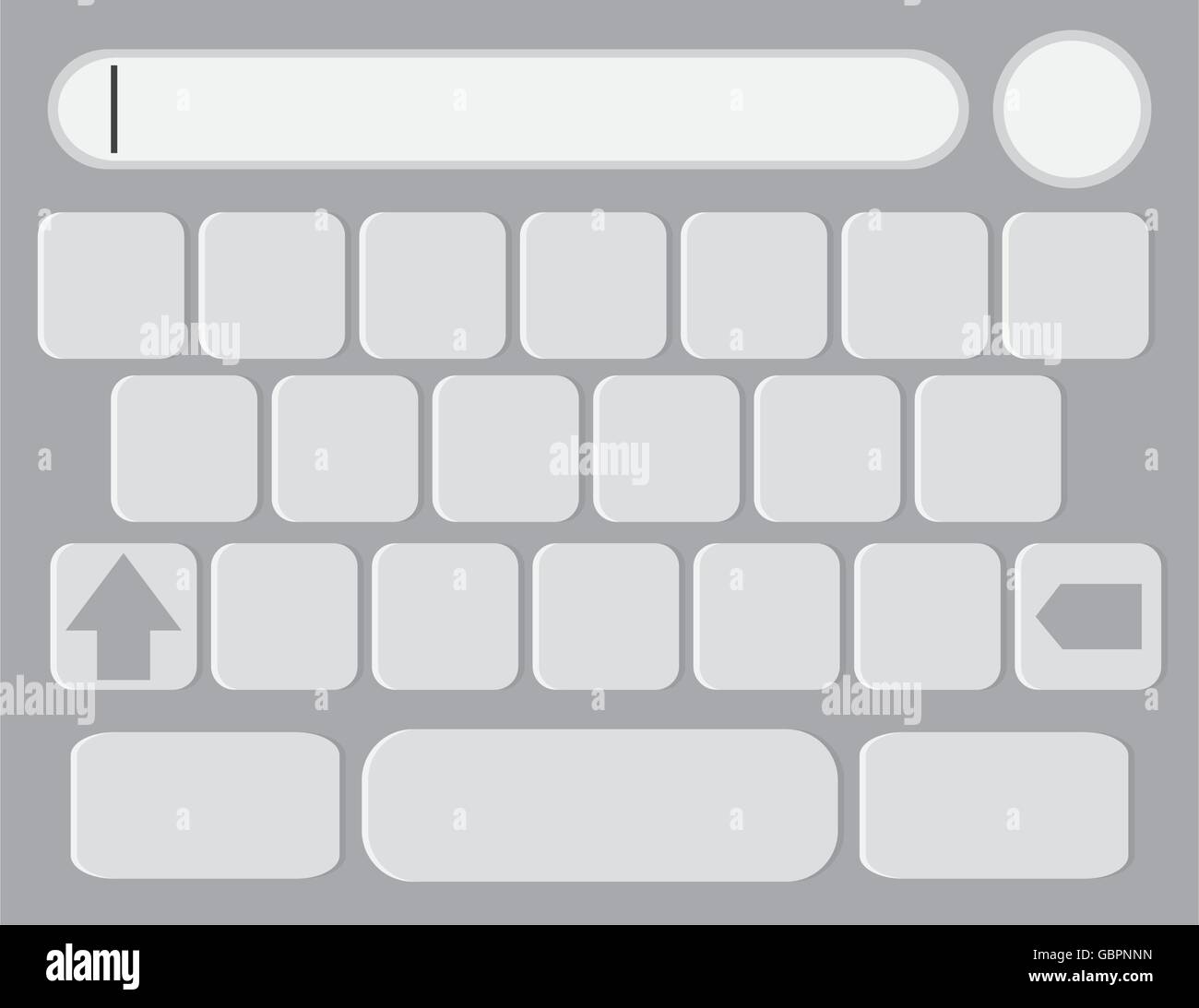 touchscreen keyboard icon Stock Vector Image & Art - Alamy