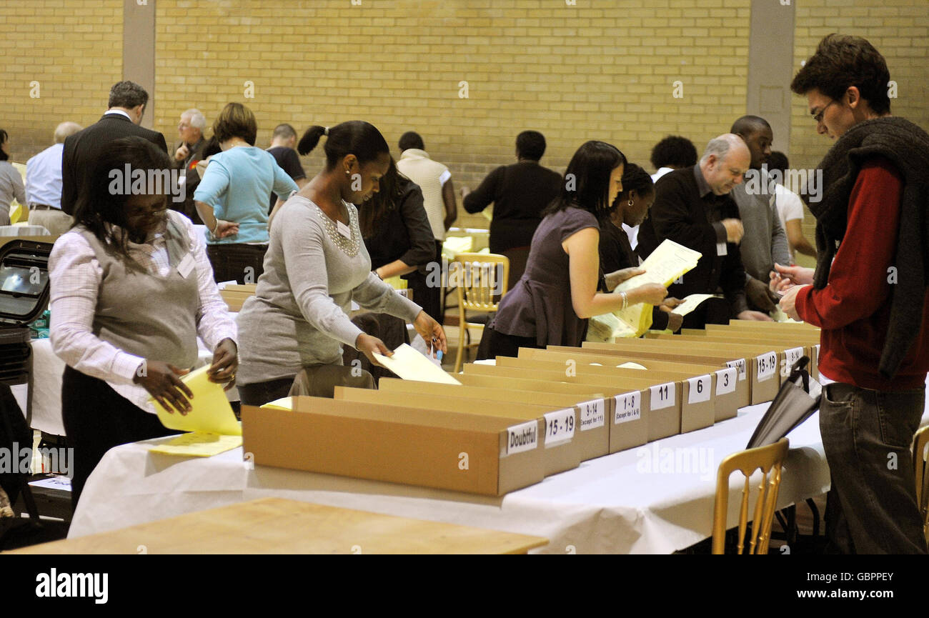 Local and European elections 2009 Stock Photo - Alamy