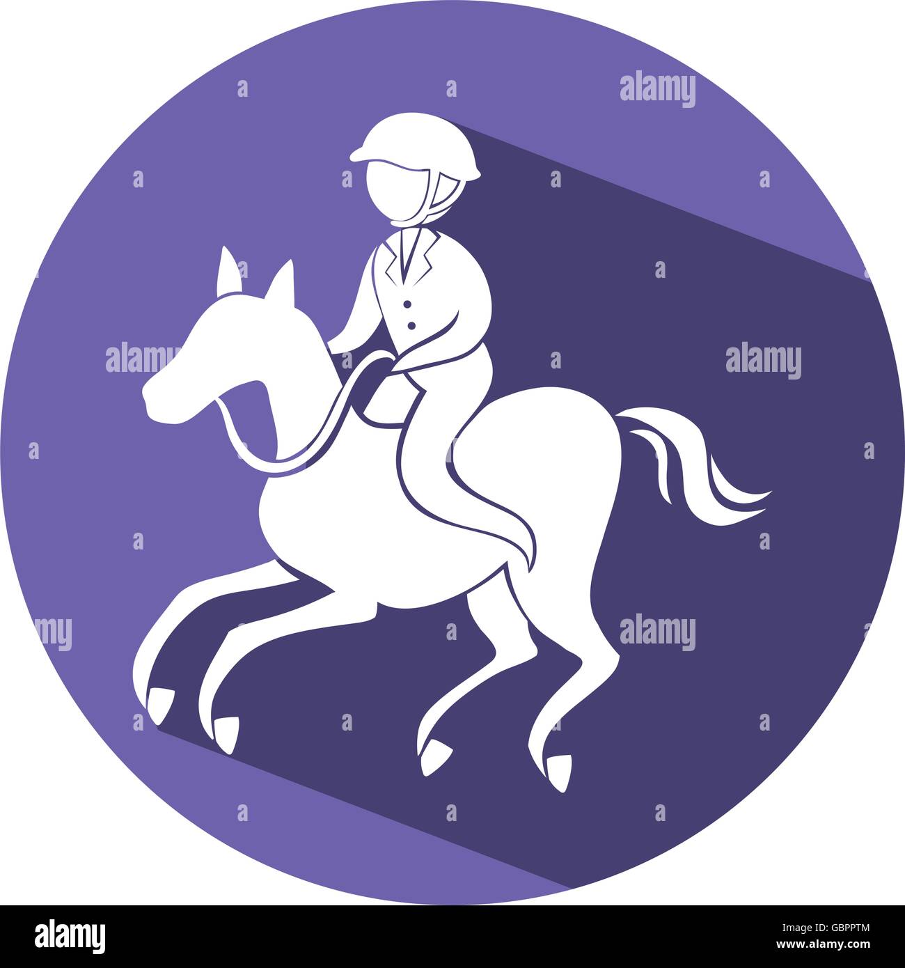 Equestrain icon on round badge illustration Stock Vector Image & Art ...