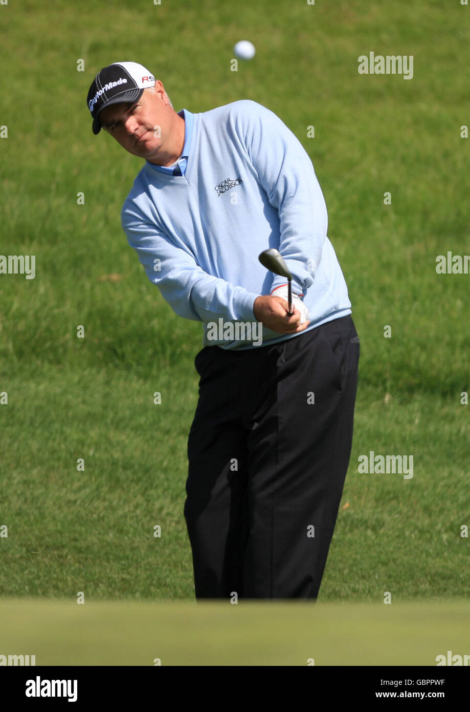 Wales' Stephen Dodd in action during round one of the Celtic Manor ...