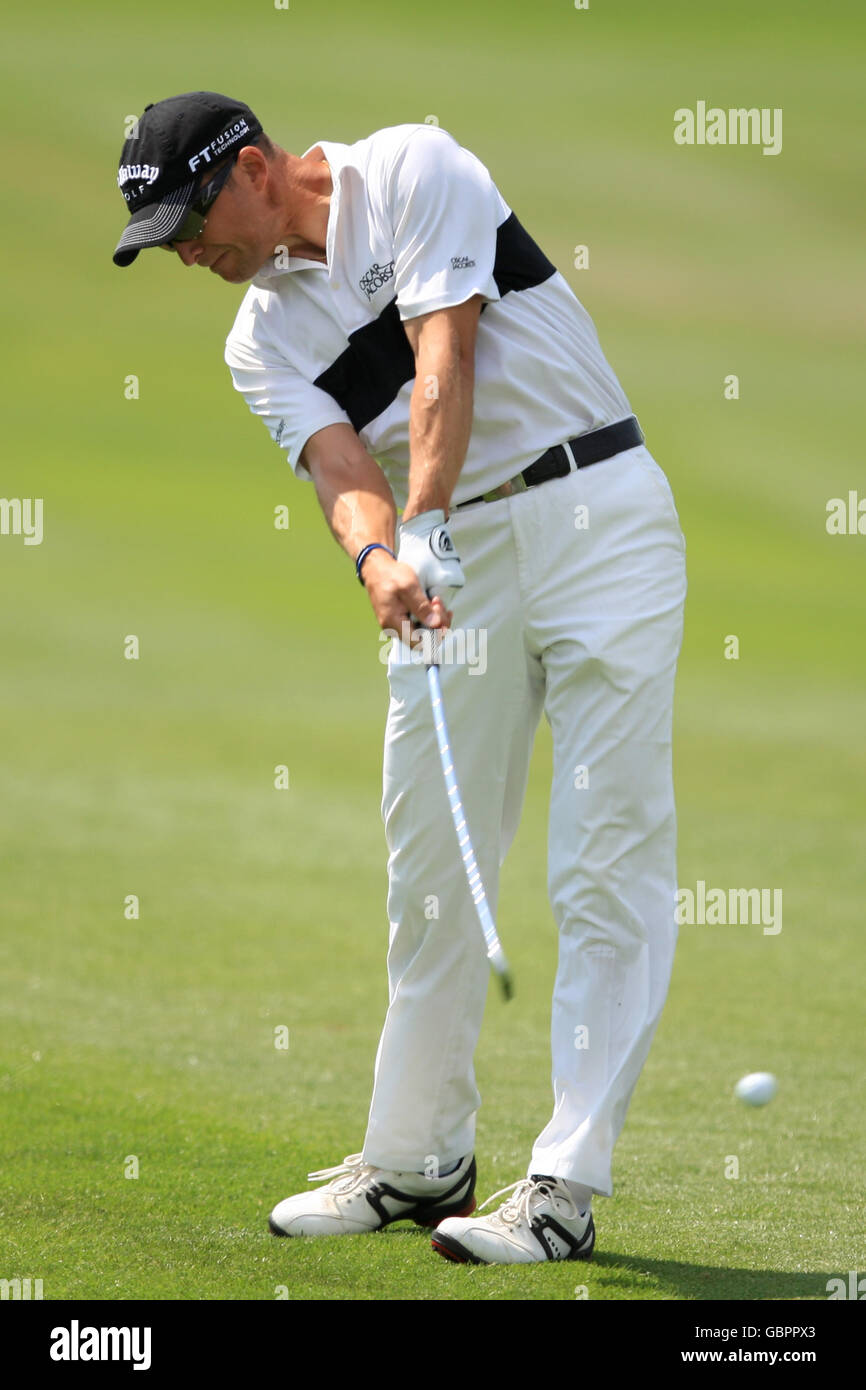Sweden's Niclas Fasth in action during round one of the Celtic Manor ...