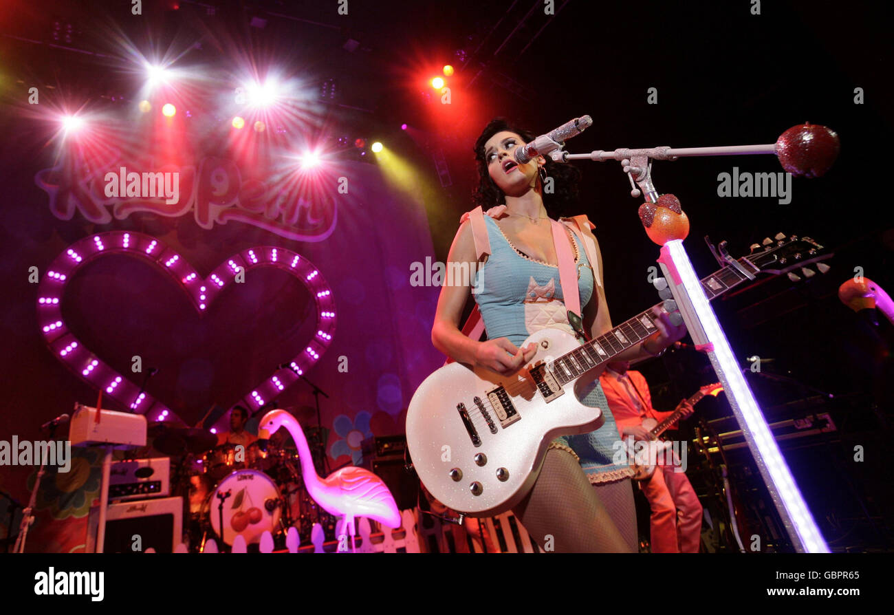 Katy Perry in concert - London Stock Photo - Alamy