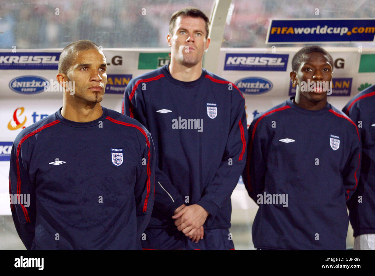 Football slaski stadium england bench hi-res stock photography and ...