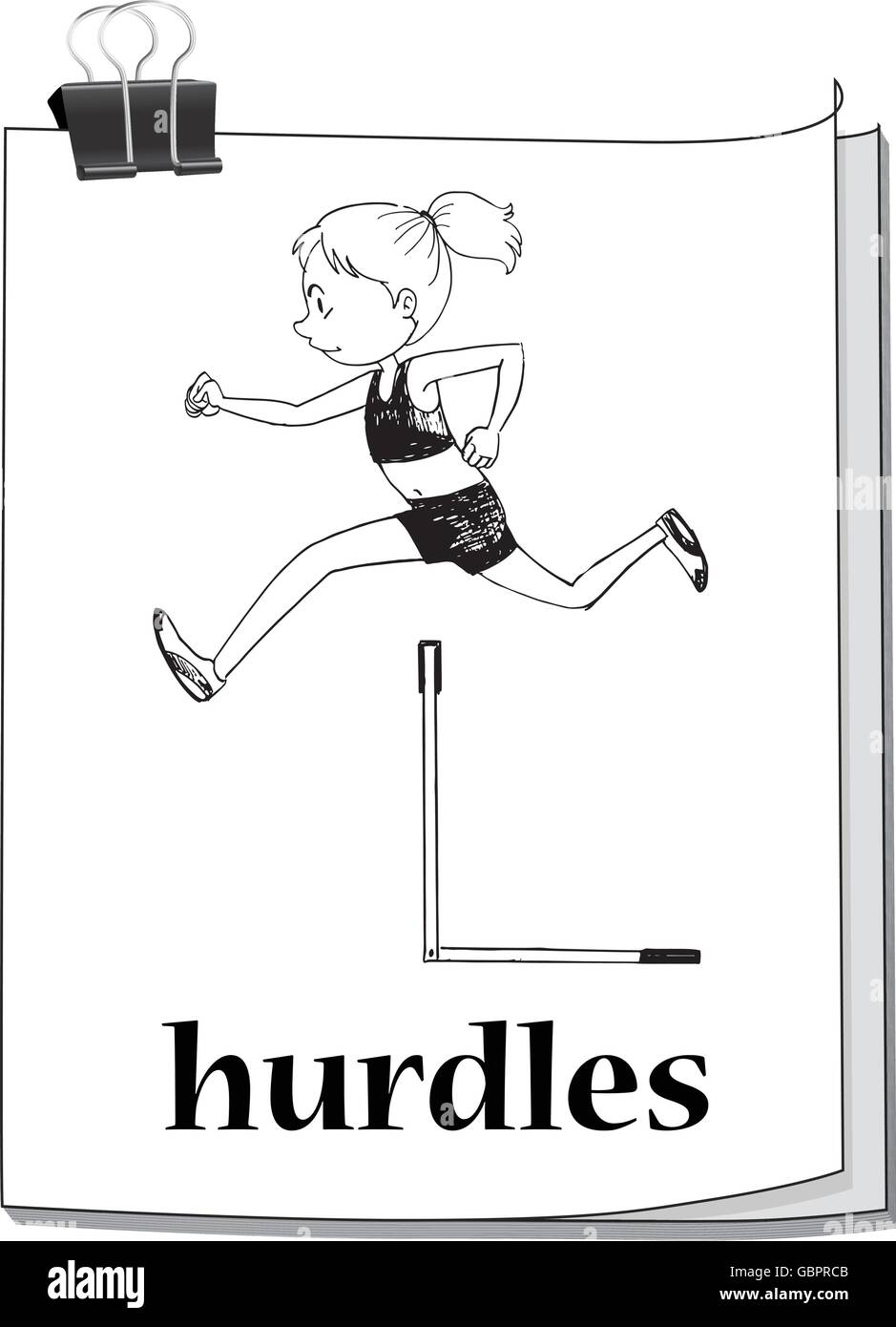 Athlete woman running character hi-res stock photography and images - Alamy