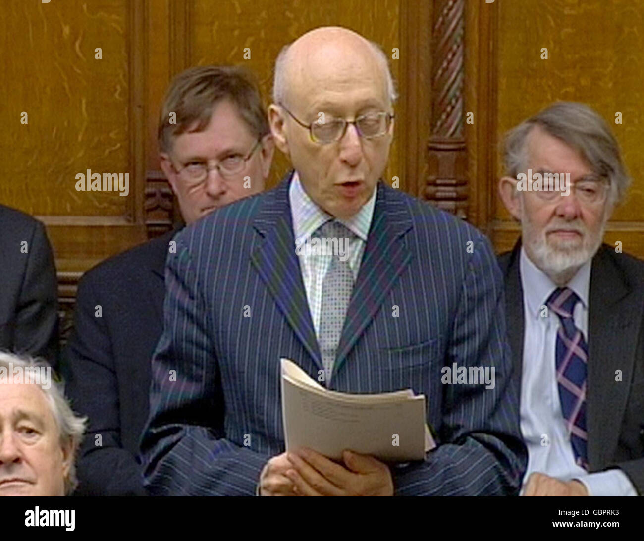 Labour MP Sir Gerald Kaufman during Prime Minister's Questions in the ...
