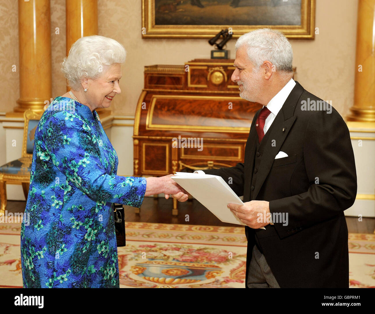 Queen receives representatives at Buckingham Palace Stock Photo - Alamy