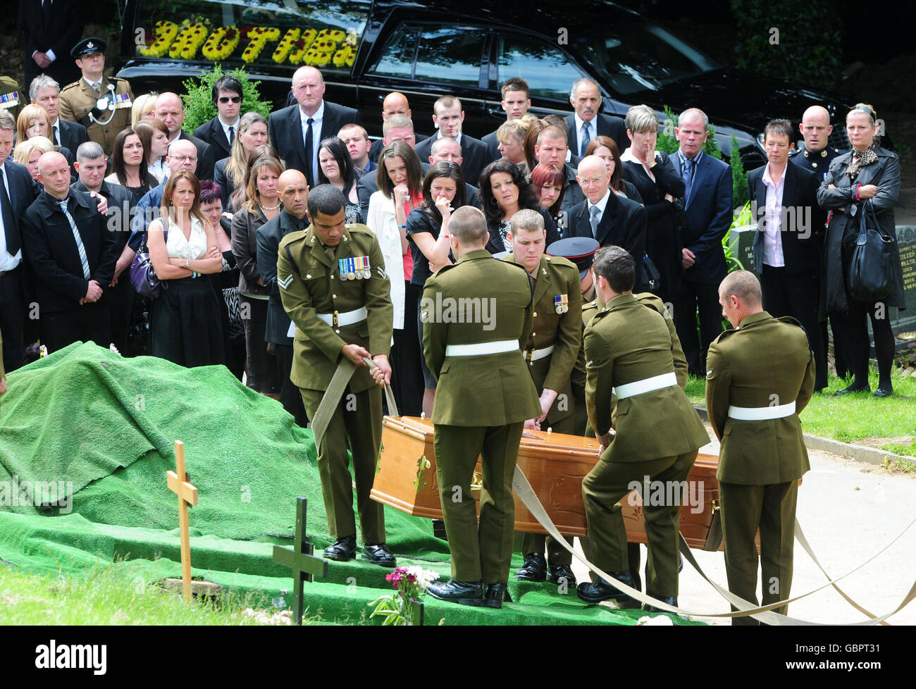 British soldier Jordan Rossi funeral Stock Photo - Alamy