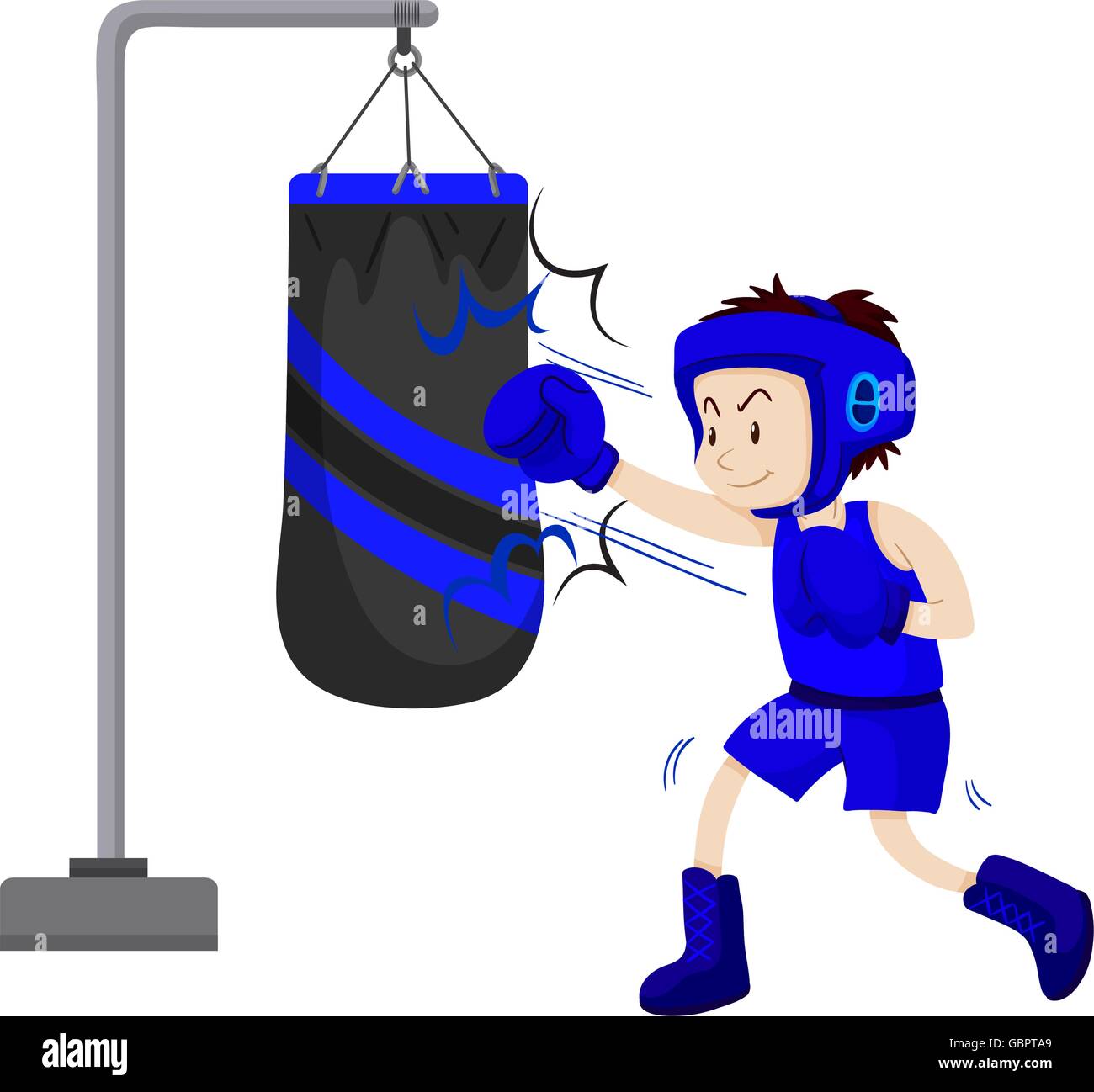 Punching bag Stock Vector Images - Alamy