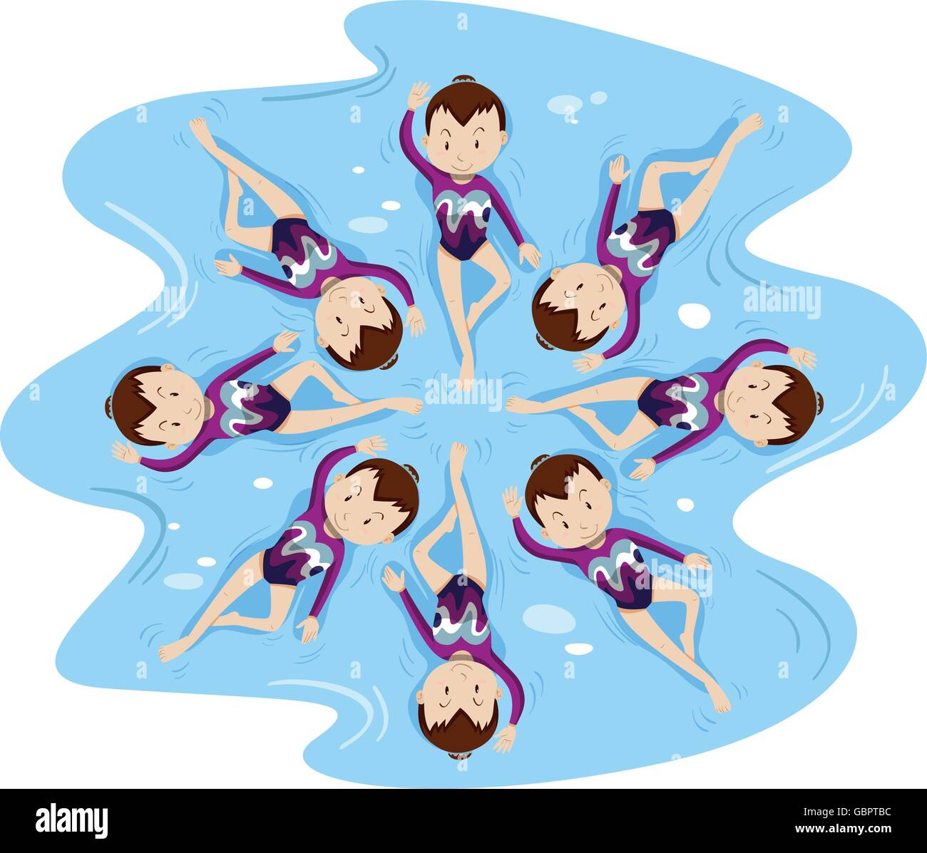 Synchronised Stock Vector Images - Alamy