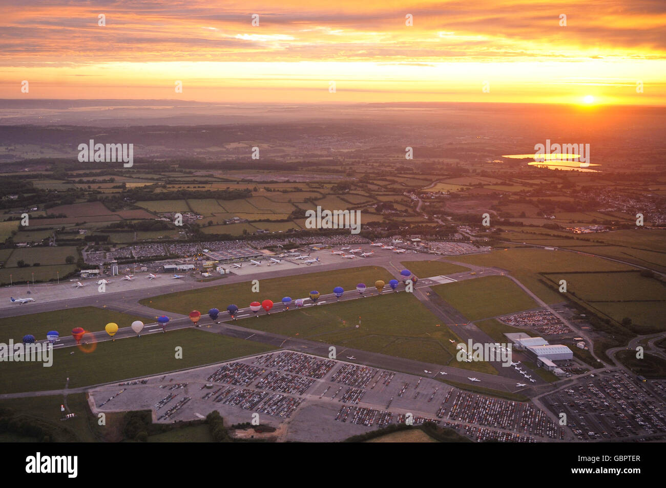 Bristol aerial view balloons hi-res stock photography and images - Alamy