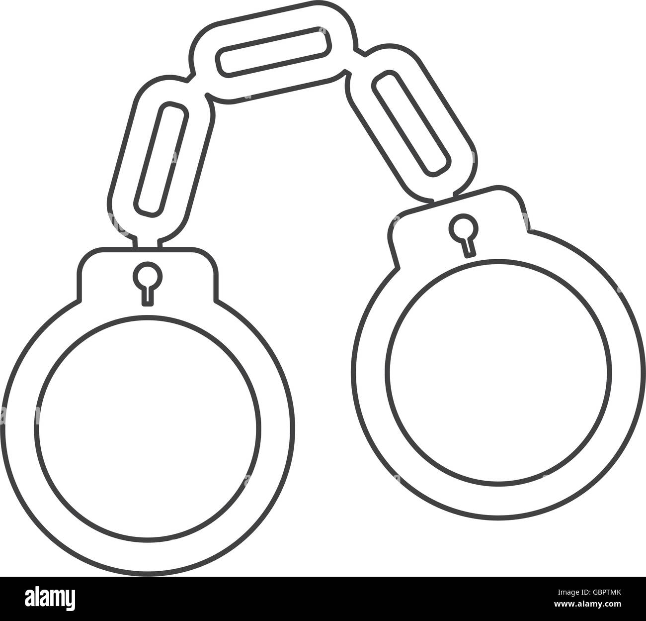 chain handcuffs icon Stock Vector Image & Art - Alamy