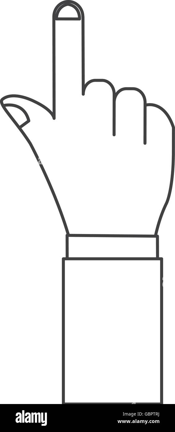 hand pointing with index finger icon Stock Vector Image & Art - Alamy