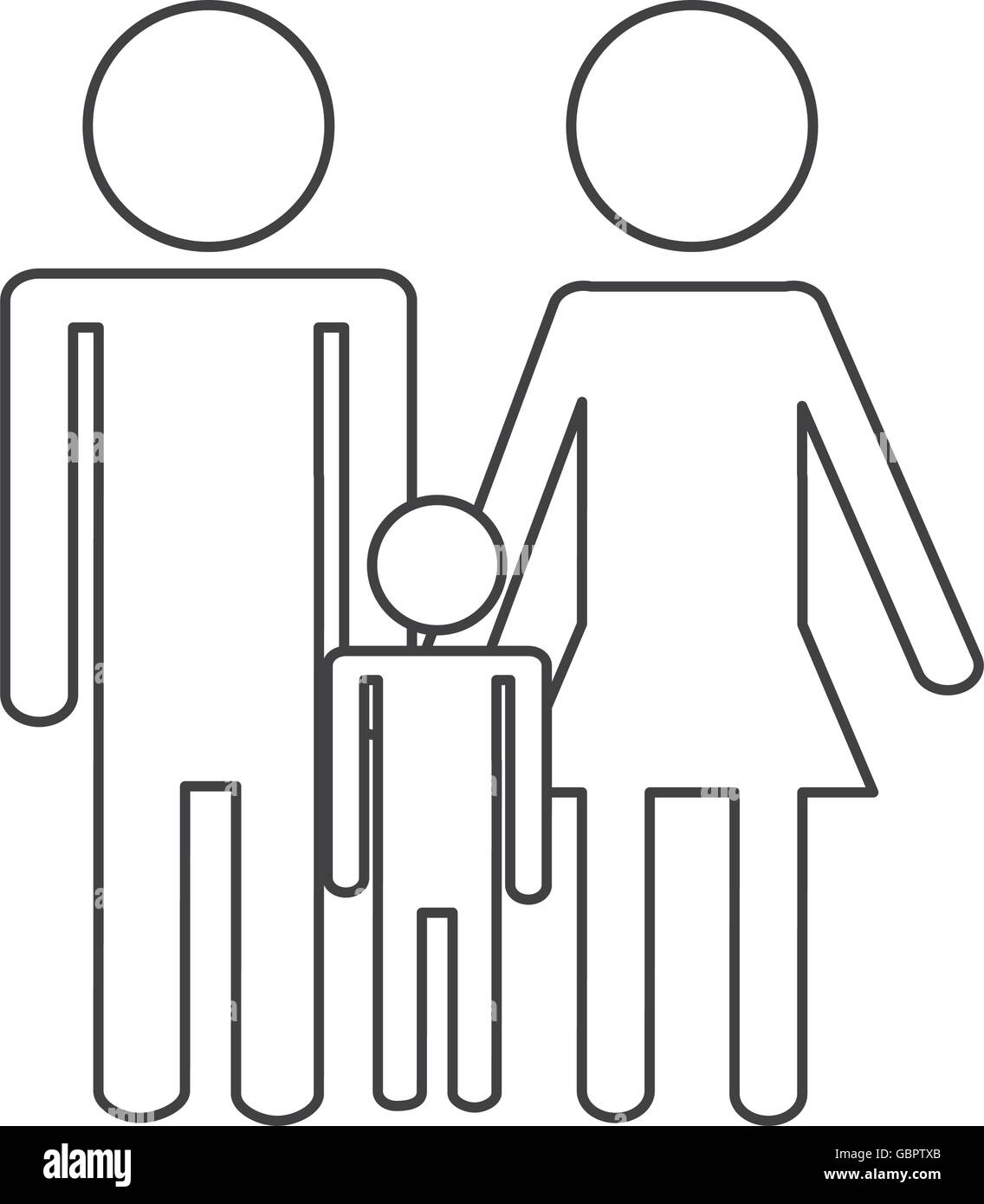 conventional family icon Stock Vector Image & Art - Alamy