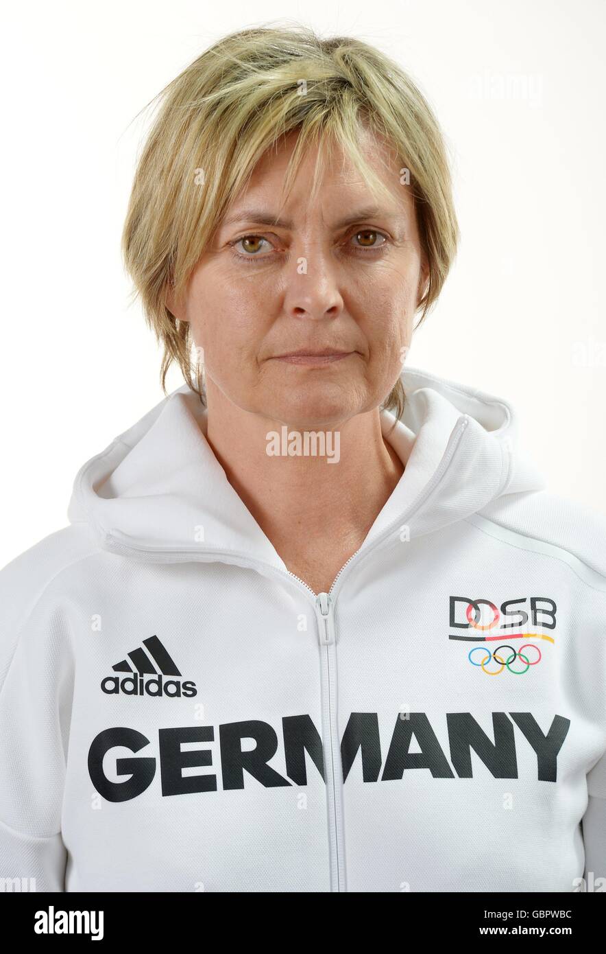 Hannover, Germany. 06th July, 2016. Sabine Krapf poses at a photocall ...