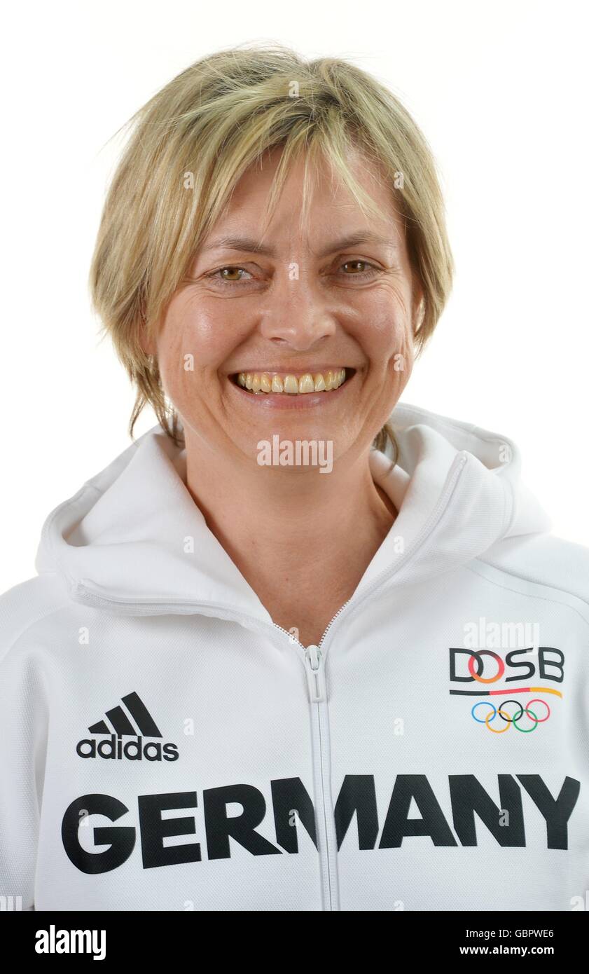 Hannover, Germany. 06th July, 2016. Sabine Krapf poses at a photocall ...