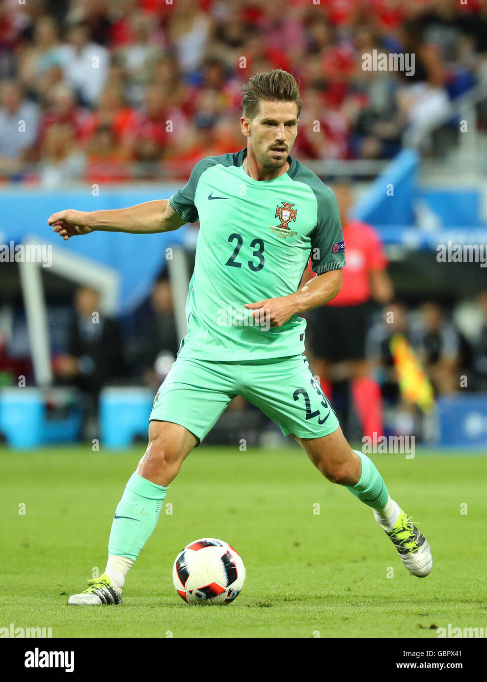 Lyon, France. 06th July, 2016. Adrien Silva of Portugal during the UEFA ...