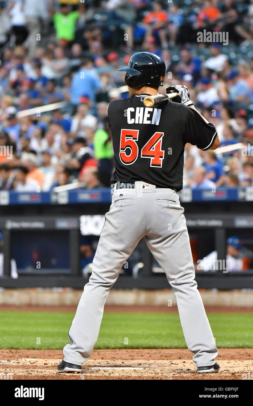 Flushing, New York, USA. 5th July, 2016. Wei-Yin Chen (Marlins) MLB ...