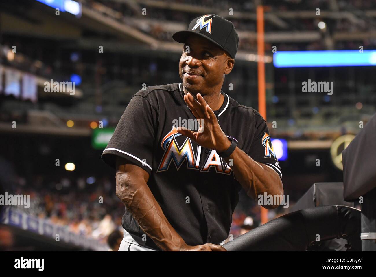 Flushing, New York, USA. 5th July, 2016. Barry Bonds (Marlins) MLB ...