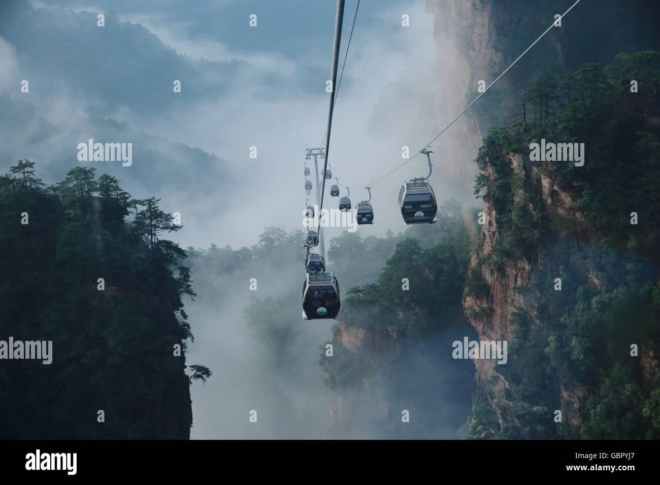 Zhangjiajie, UNESCO world Heritage site in Zhangjiajie in central China ...