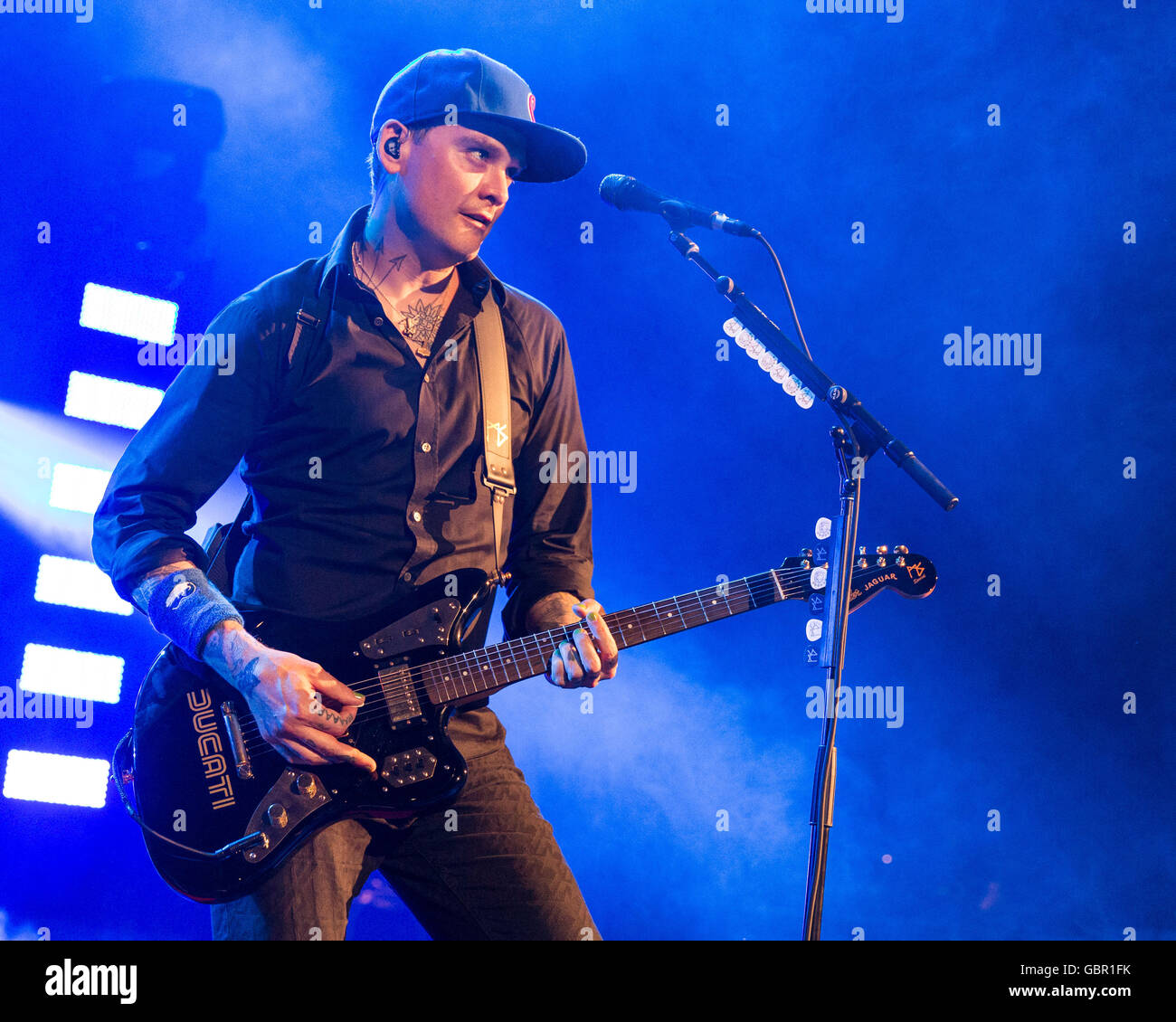 Milwaukee, Wisconsin, USA. 5th July, 2016. Musician MATT SKIBA of Blink ...