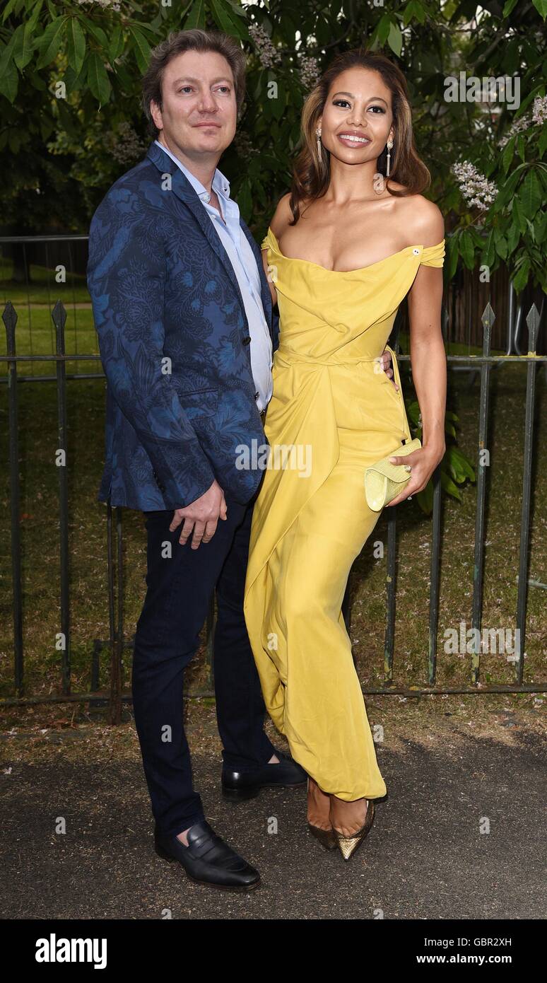 London, UK . Ceawlin Thynn and Emma McQuiston (Viscount Weymouth and ...