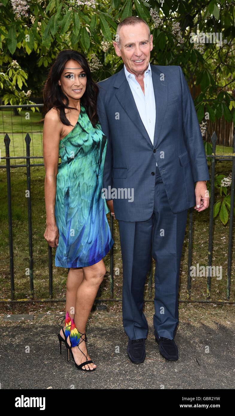 London, UK . Jackie St Clair and Carl Michaelson at The Serpentine ...