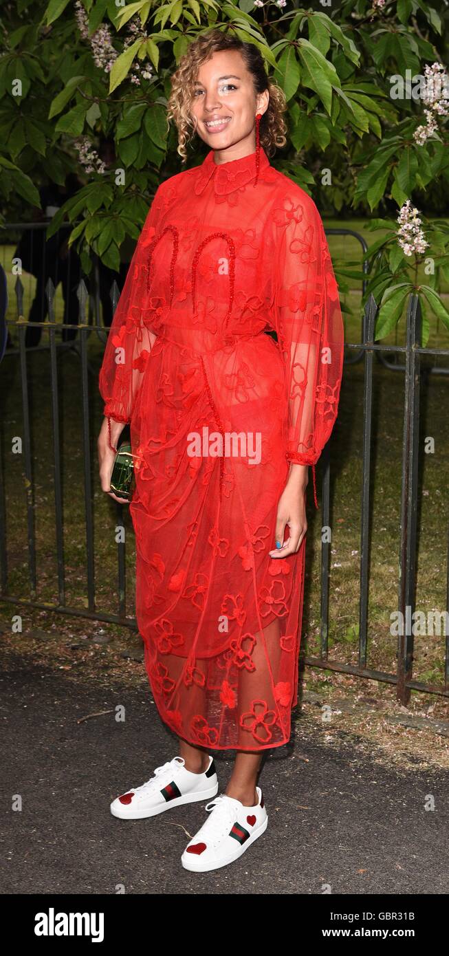 London, UK . Phoebe Collings-James at The Serpentine Gallery Summer ...