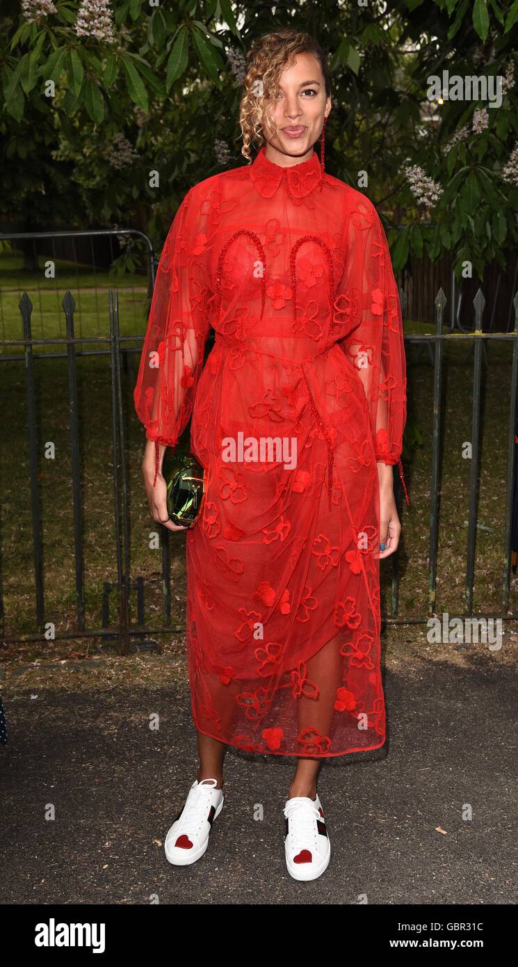London, UK . Phoebe Collings-James at The Serpentine Gallery Summer ...