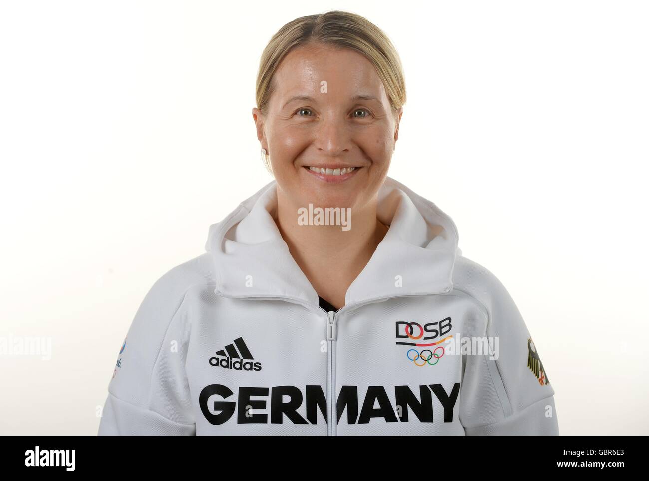 Hannover, Germany. 07th July, 2016. Stephanie Hegenberg poses at a ...