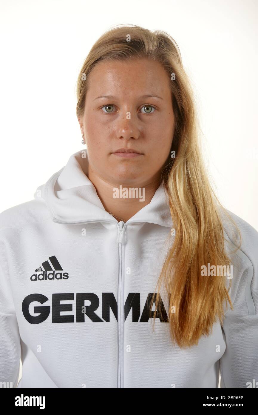 Hannover, Germany. 07th July, 2016. Tina Punzel poses at a photocall ...