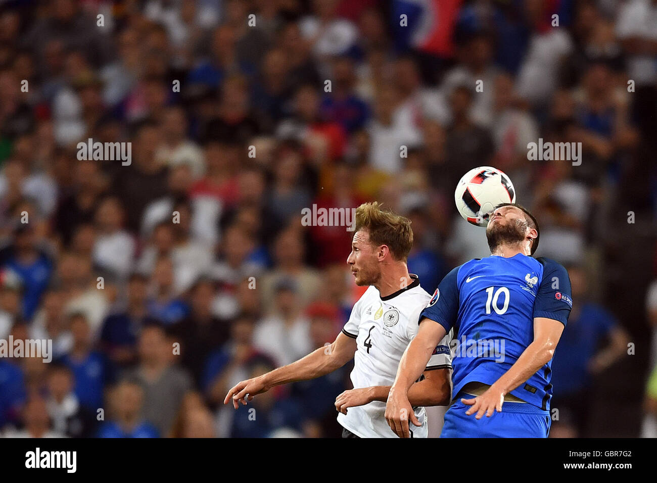 Marseille, France. 07th July, 2016. Germany's Benedikt Hoewedes (L) and ...