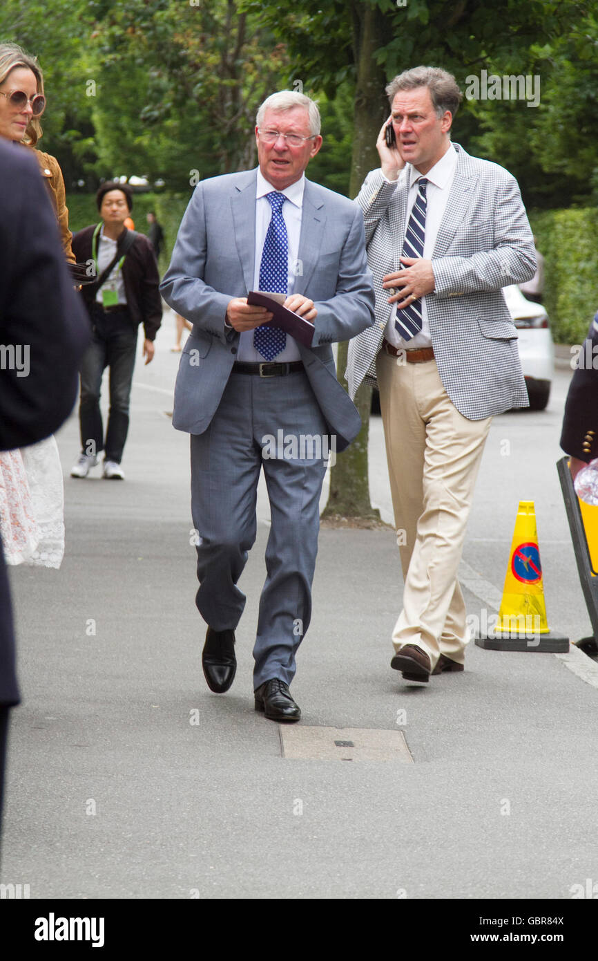 Wimbledon London, UK. 8th July 2016. Former Manchester United manager ...