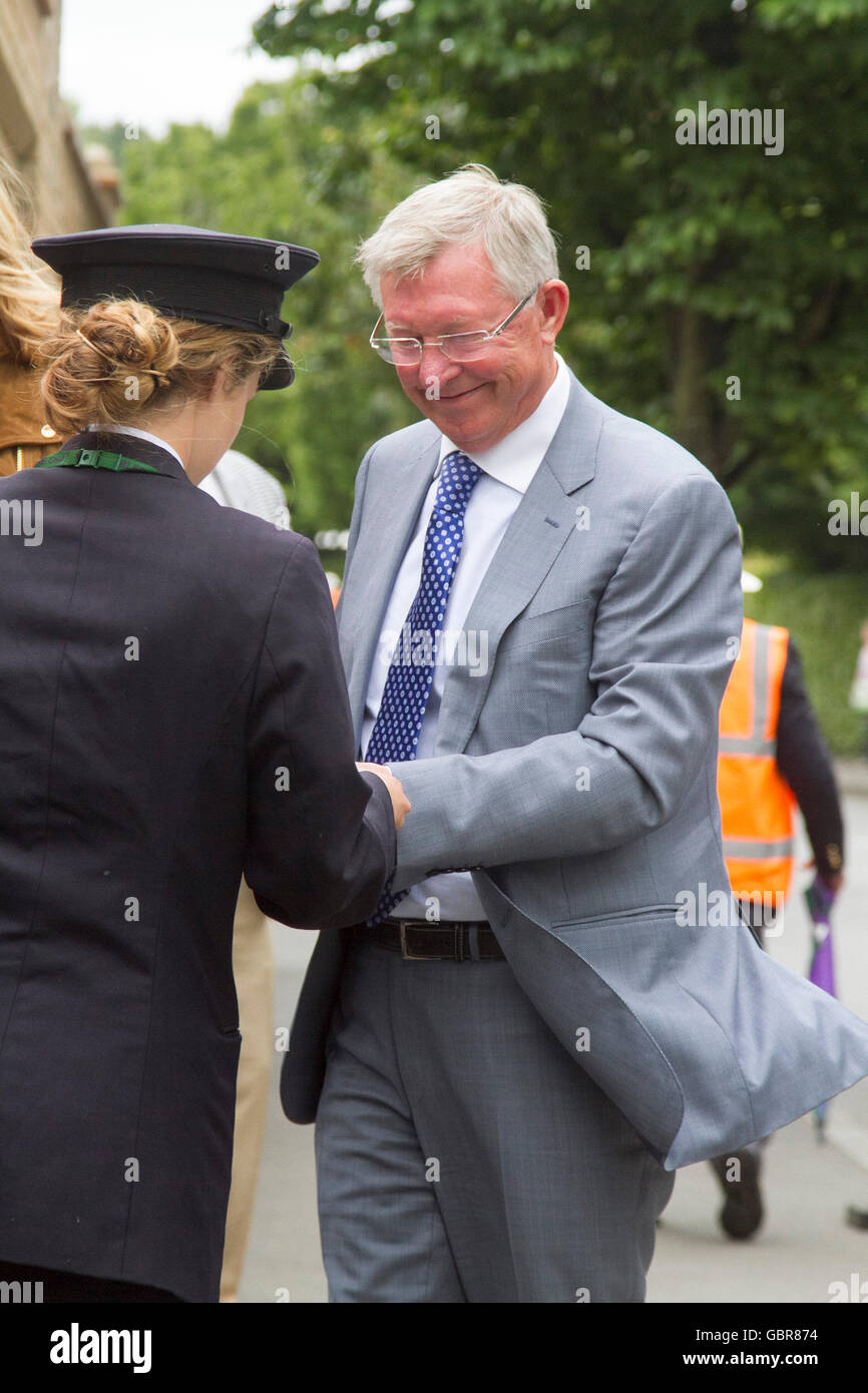 Wimbledon London, UK. 8th July 2016. Former Manchester United manager ...