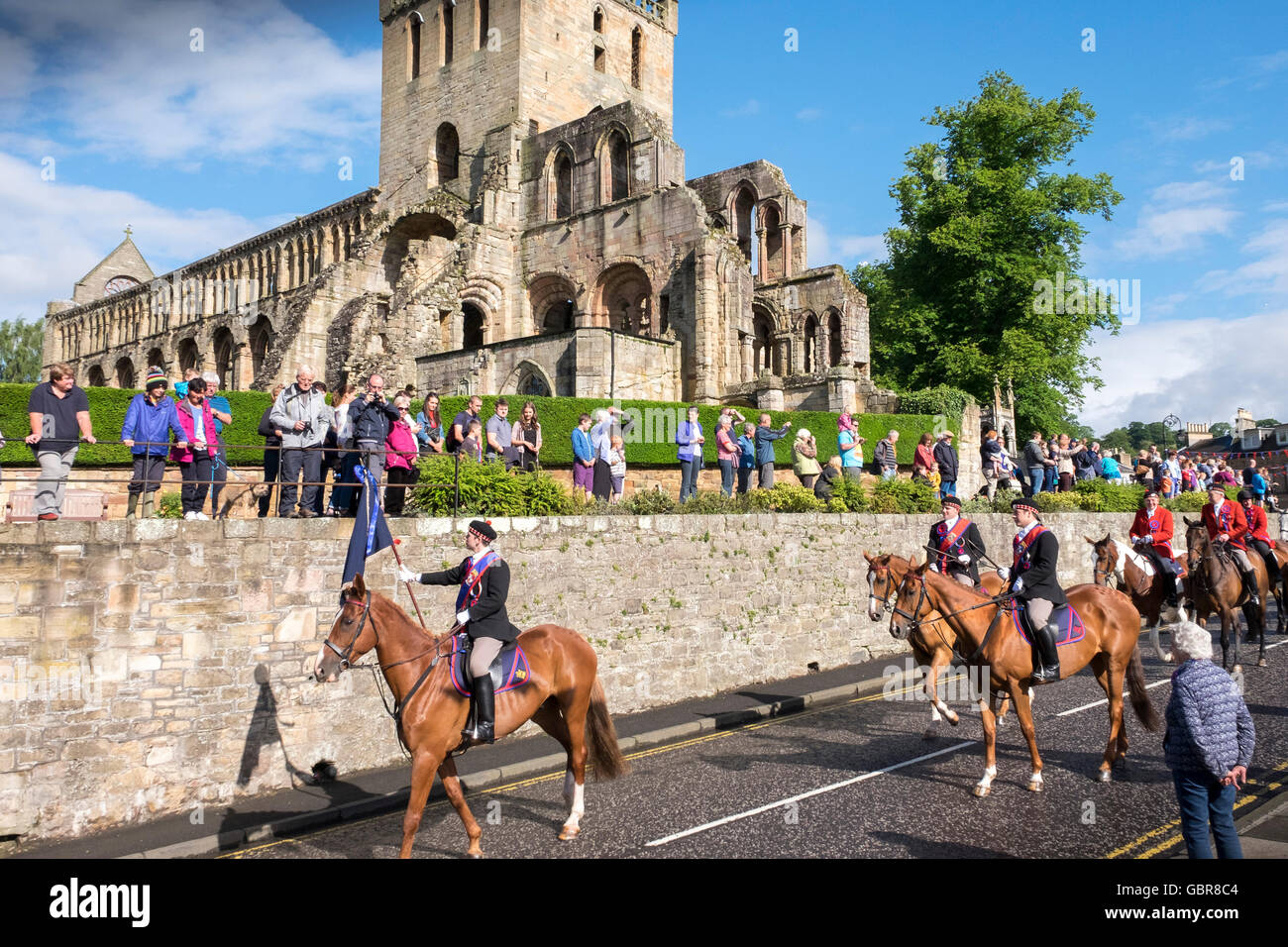 Jedburgh, UK. 8th July, 2016. The Jethart Callant's Festival, Festival ...