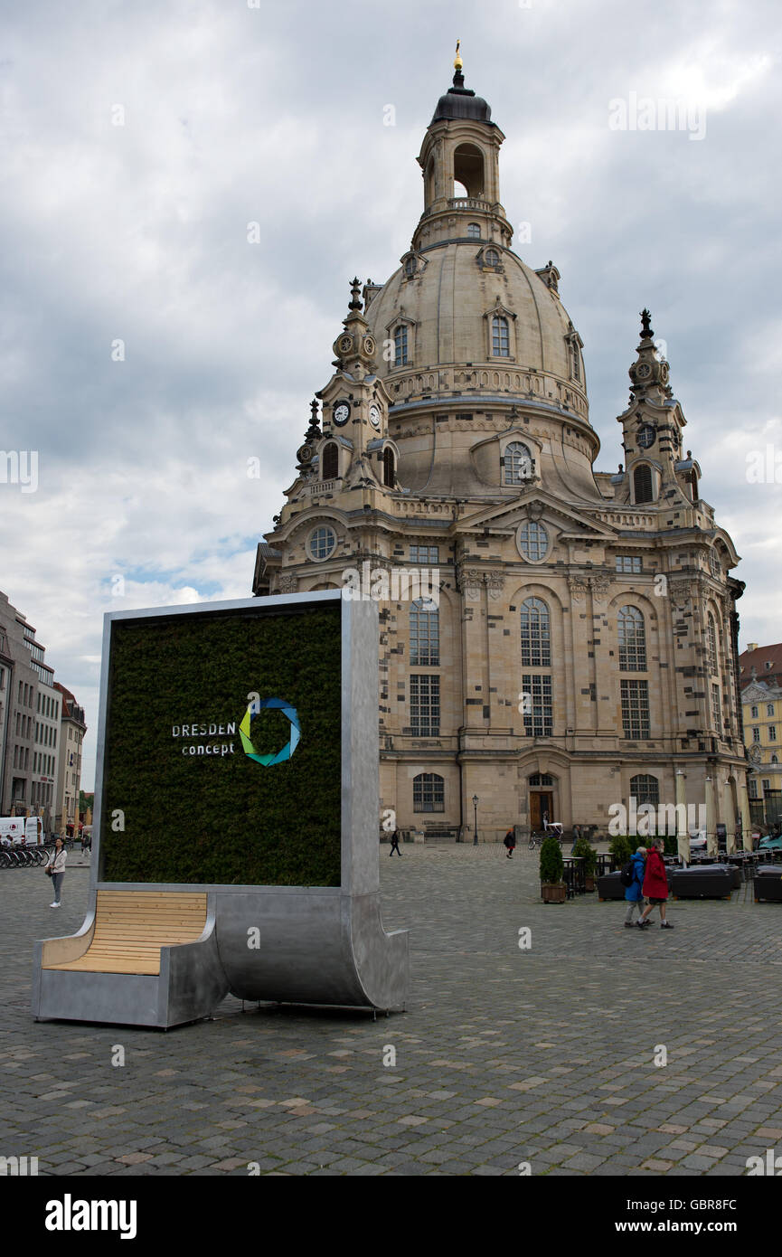 Several 'Green Advertising Columns 2.0' of the Dresden based start-up ...