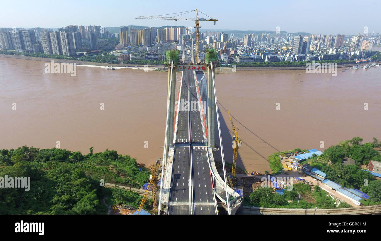 Chongqing. 8th July, 2016. Photo taken on July 8, 2016 shows the ...